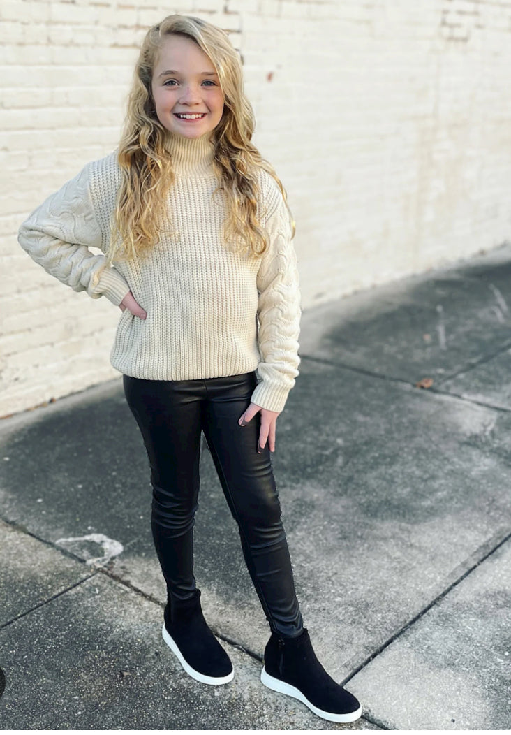 Black Leather Leggings – Little Magnolia